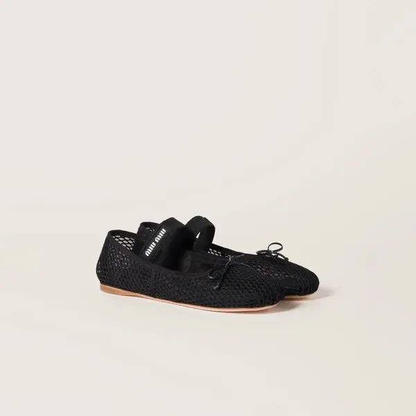 Miu Miu Mesh Ballerinas