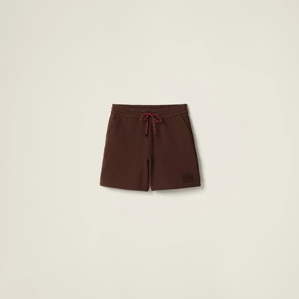 Miu Miu Cotton Fleece Shorts