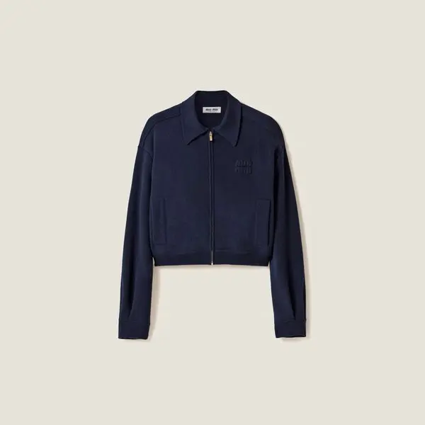 Miu Miu Wool And Cashmere Blouson Jacket