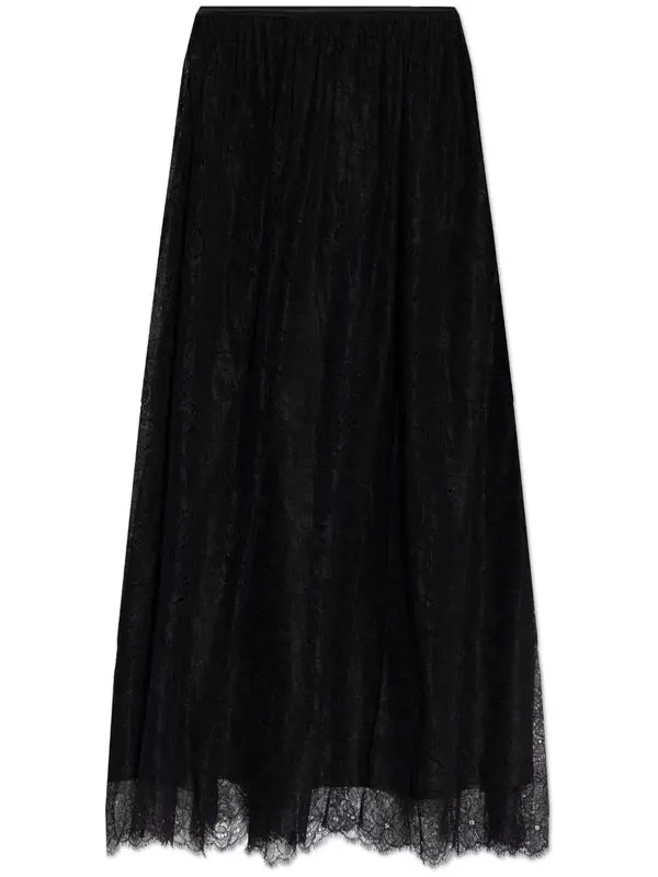 Ulla Johnson Lace Detailing Midi Skirt