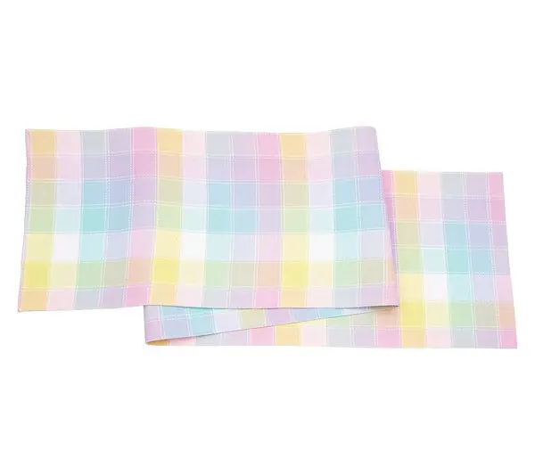VALERIE PARR HILL Hana Color Block Plaid Runner Valerie