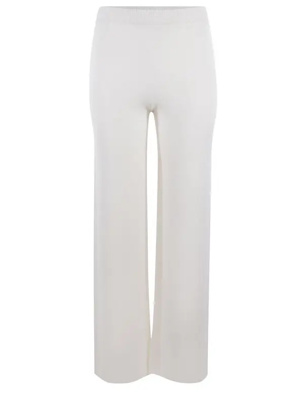 SOLOTRE Wool Straight Leg Trousers