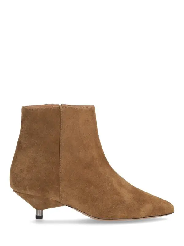 Isabel Marant Eana 45mm Leopard-print Ankle Boots - Sepia