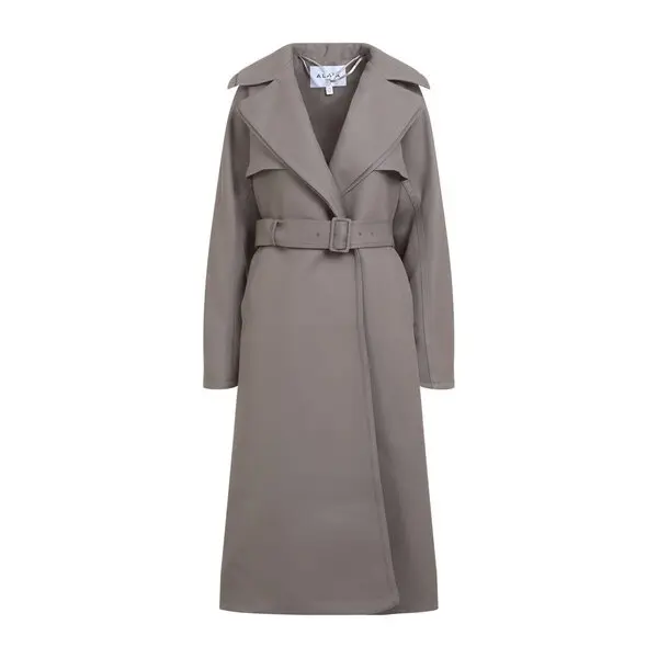 Alaïa Wool Blend Trench Coat - Beige