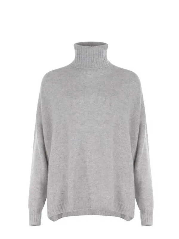 ALYSI Wool Blend Sweater - Grey