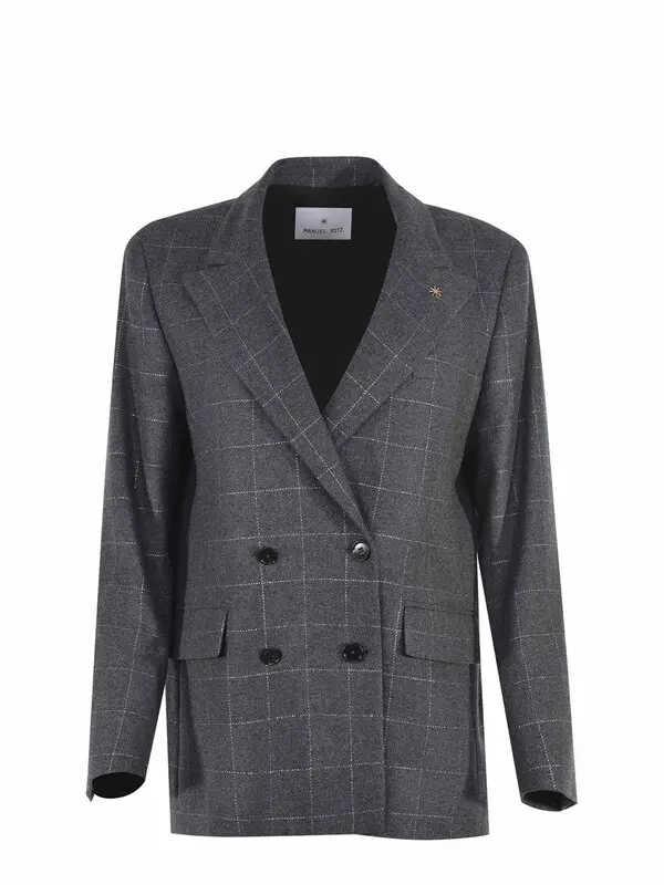 MANUEL RITZ Wool Blend Double-breasted Jacket