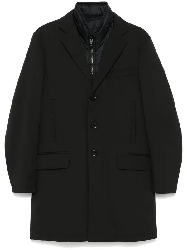 FAY Three-button Coat - Black
