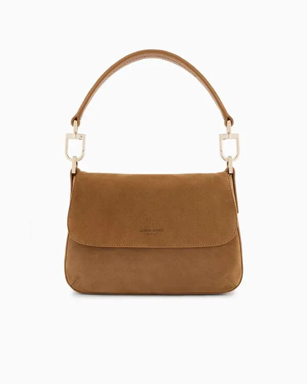 Giorgio Armani La Prima Small Suede Handbag