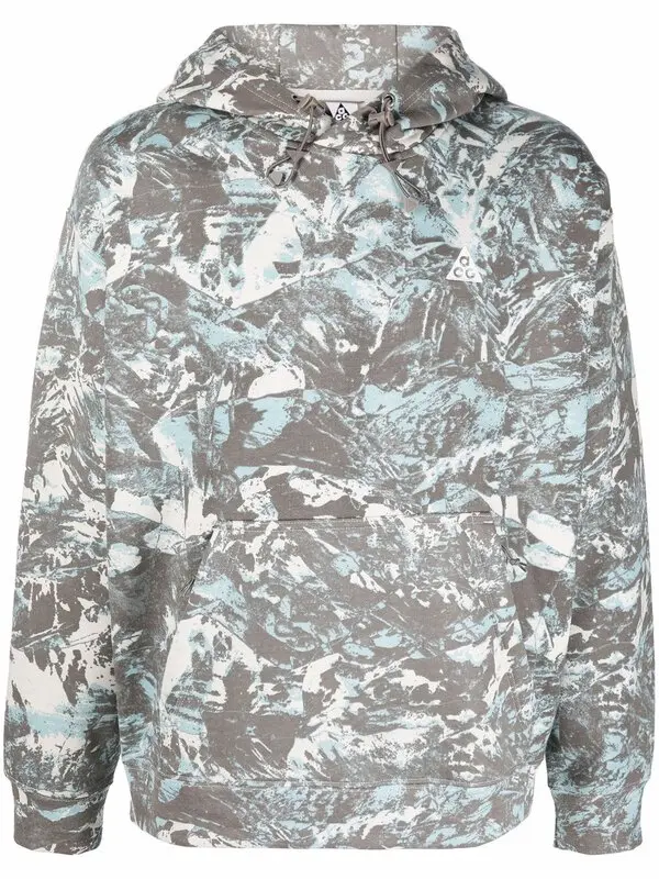 Nike Camouflage-print Fleece Hoodie