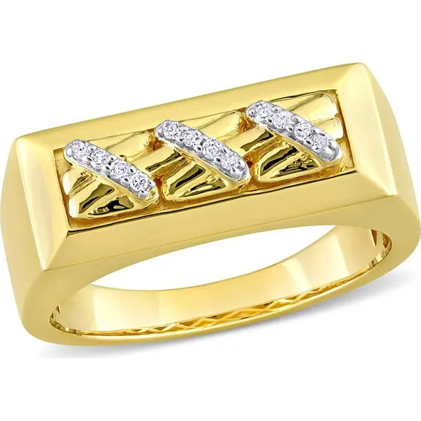 JULIANNA B. Diamond Triple Crossover Ring In 14k Gold