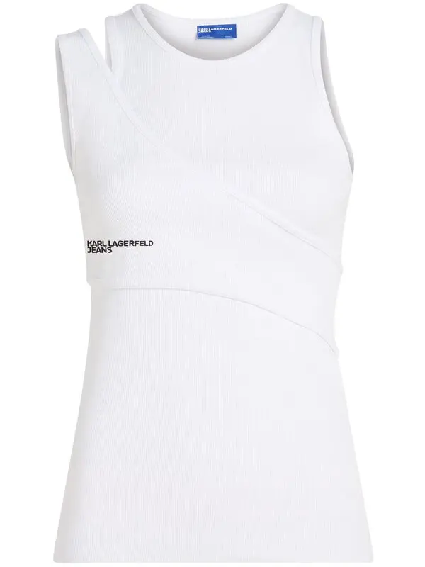 Karl Lagerfeld Layered-detail Top - White