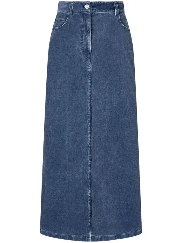 STUDIO TOMBOY Corduroy Maxi Skirt - Blue