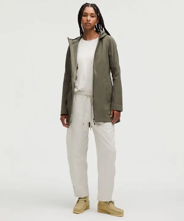 Lululemon Repelshell Relaxed Fit Rain Jacket - Army Green