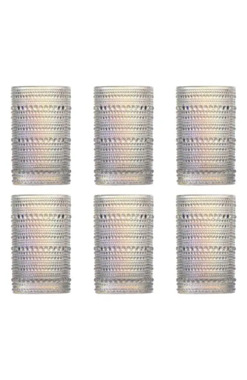 FORTESSA Jupiter Set Of 6 Beverage Glasses - Iridescent