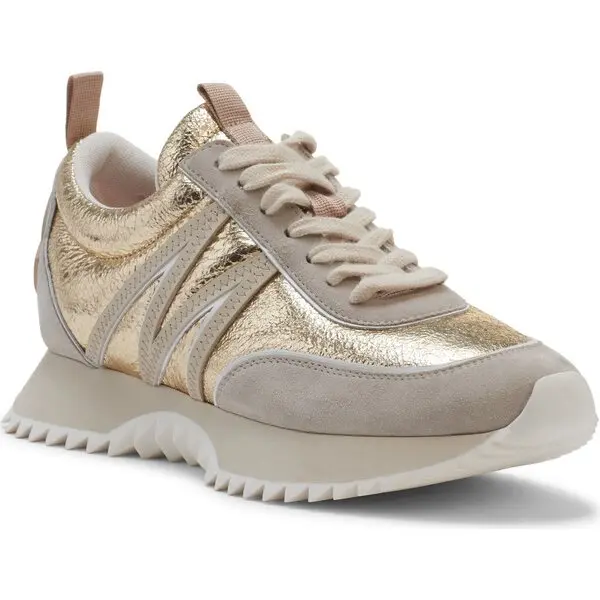 Moncler Pacey Low-top Sneakers - Gold
