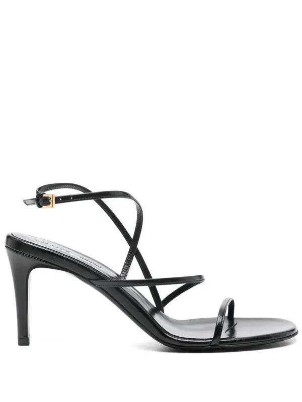 Khaite 75mm Loop Sandals - Black