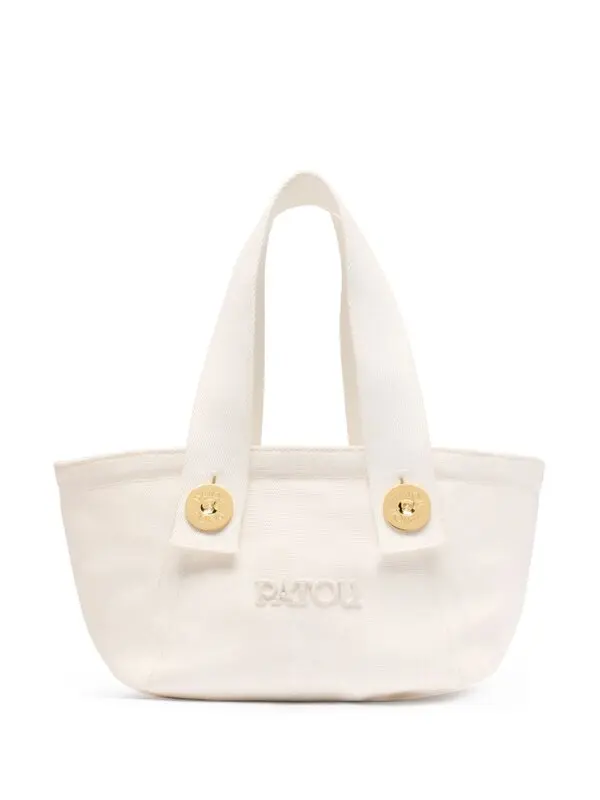 Patou Trapeze Tote Bag - White