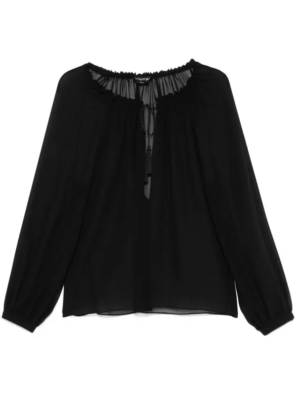TOM FORD Silk Blouse - Black