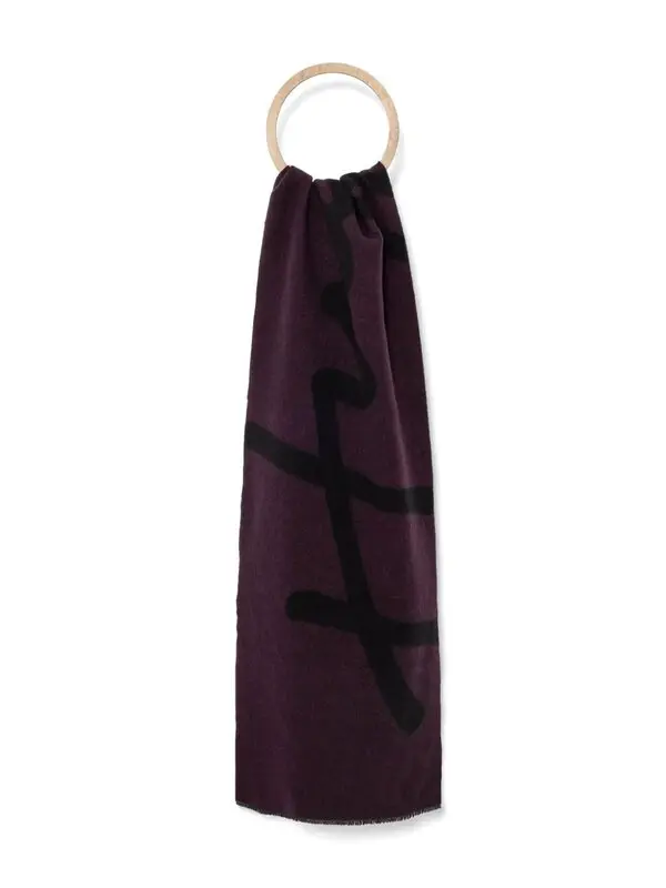 Hugo Boss Logo-intarsia Scarf