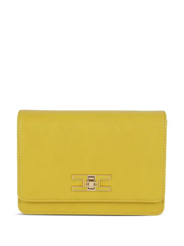Elisabetta Franchi Groumette-chain Shoulder Bag - Yellow