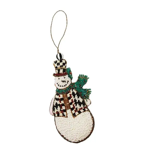 MACKENZIE-CHILDS Embellished Snowman Tree Decoration