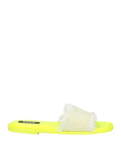 MSGM Tweed Slide Sandals