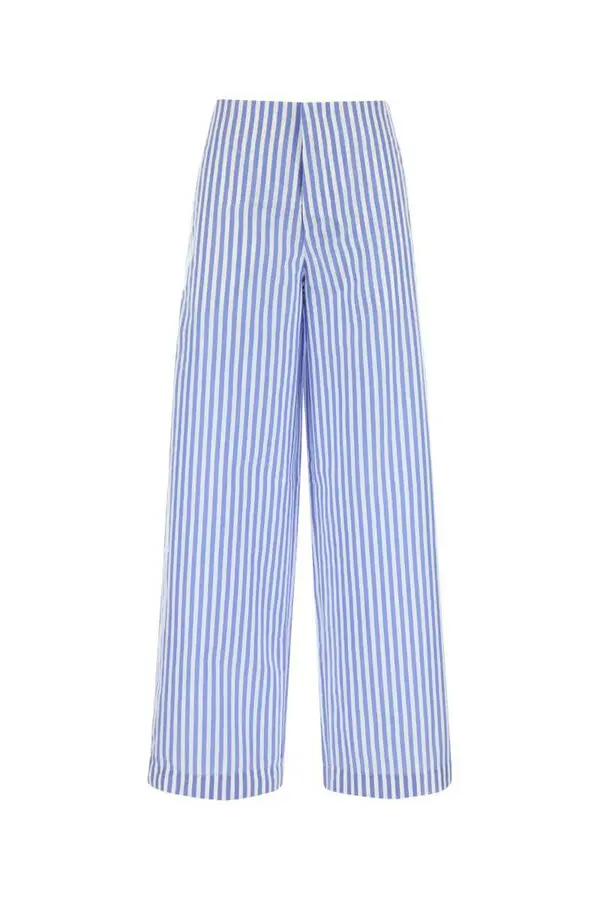 Philosophy Di Lorenzo Serafini Striped Embroidered Poplin Pants