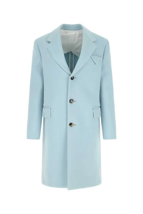 Bottega Veneta Tricotine Coat - Blue