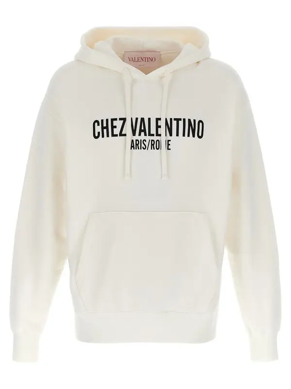 Valentino Garavani Brushed Cotton Hoodie - White