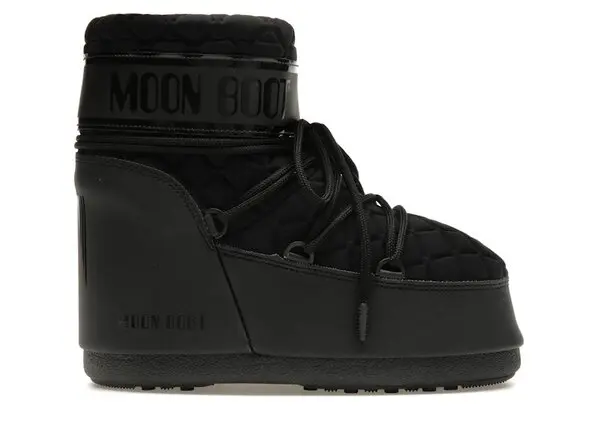 Moon Boot Icon Quilt Low Boot - Sigma Black