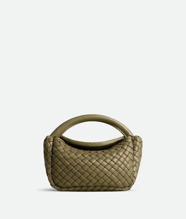Bottega Veneta Small Cobble Top Handle Bag - Algae