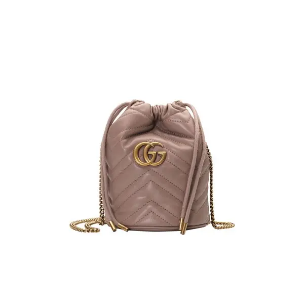 Gucci Gg Marmont 2.0 Mini Bucket Bag - Pink