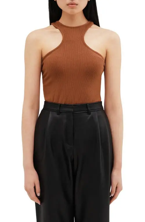 MARCELLA Chauncey Rib Racerback Tank