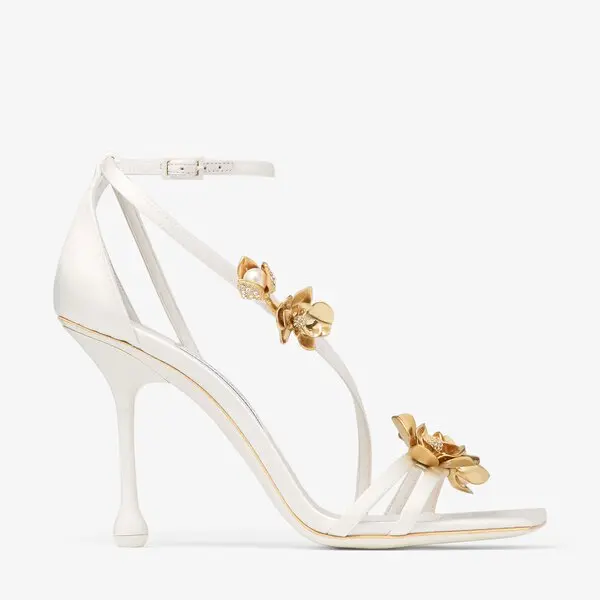 JIMMY CHOO Zea 95 Floral Sandals