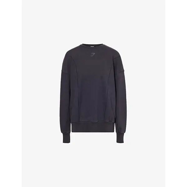GYMSHARK Logo-print Cotton-blend Sweatshirt