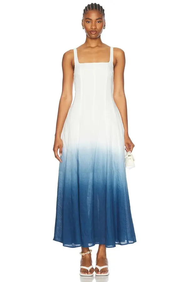 NICHOLAS Athena Sleeveless Panelled Midi Dress