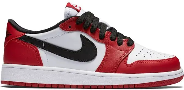 JORDAN 1 Retro Low Sneakers - Varsity Red/black/white