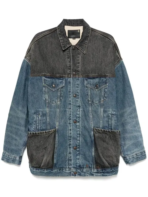 R13 Lacey Trucker Jacket - Blue