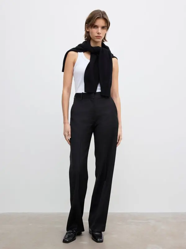 HOUSE OF DAGMAR Classic Suit Trousers - Black