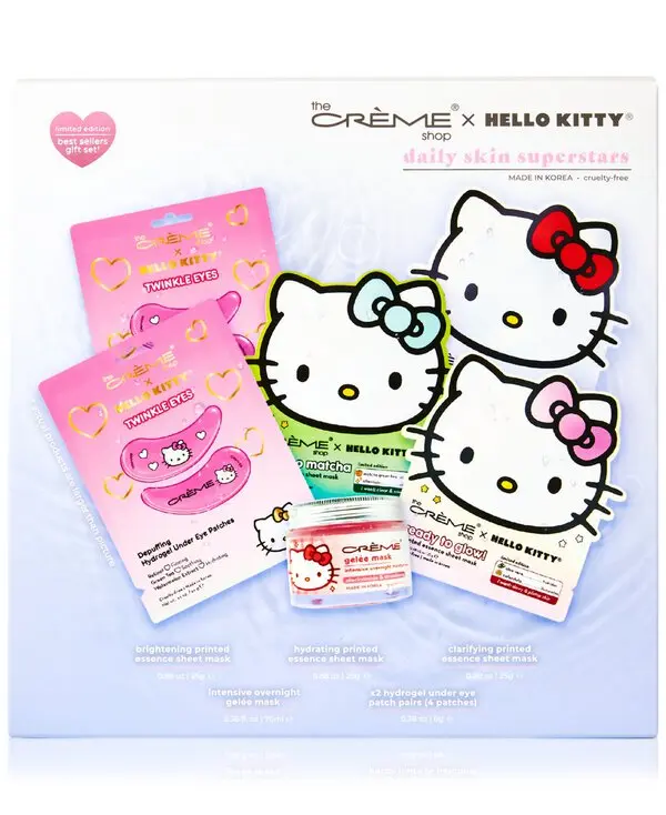 THE CREME SHOP X Hello Kitty Daily Skin Superstars 6-pc Set