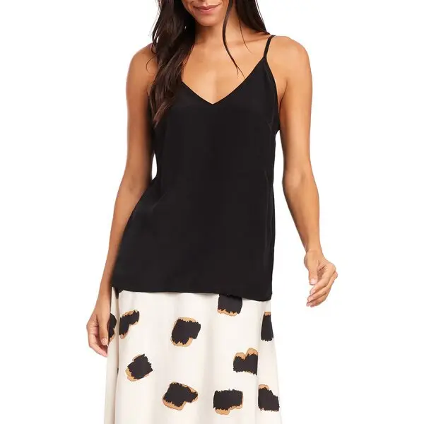 Fifteen Twenty Carys Silk Camisole - Black