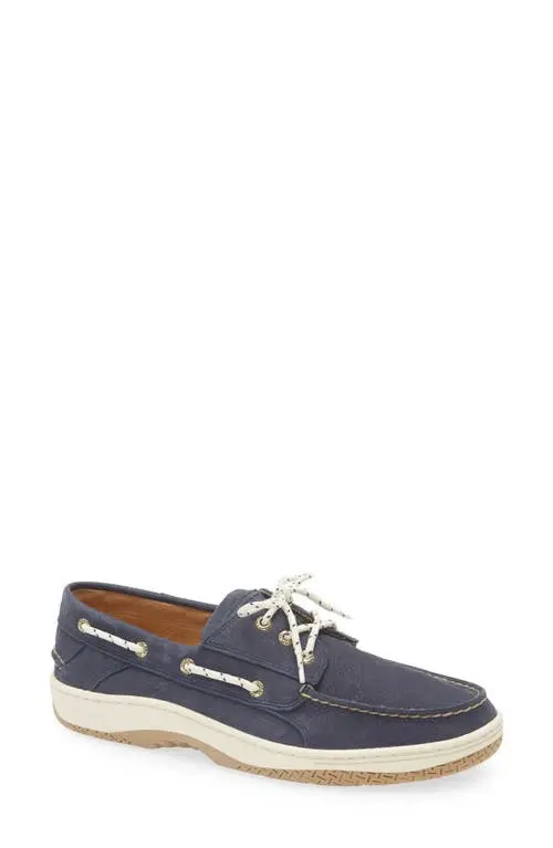 Sperry Billfish™ 3-eye Boat Shoe - Navy Leather Nubuck
