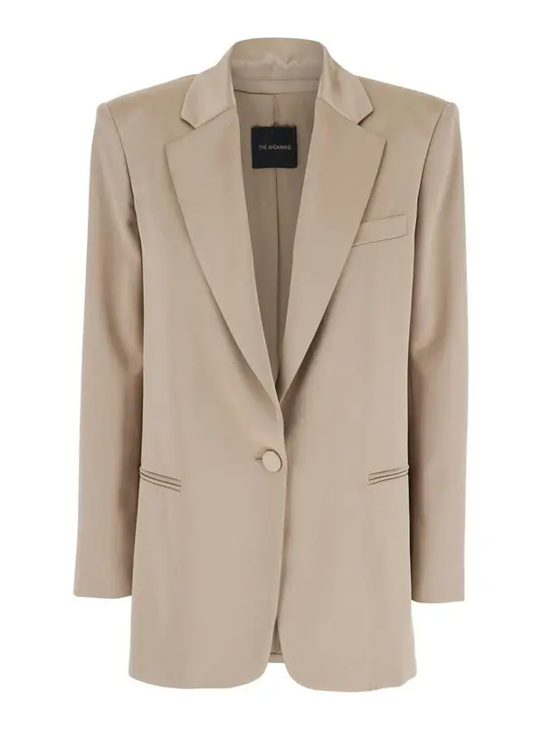 Andamane Guia Single-breasted Wool Blend Jacket - Beige