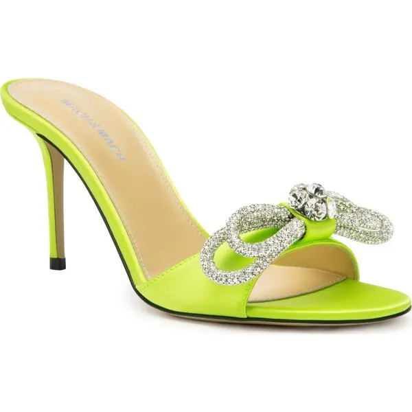 Mach & Mach Double Crystal Bow Sandal
