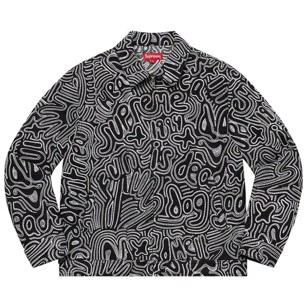 Supreme Chainstitch Denim Jacket - Black