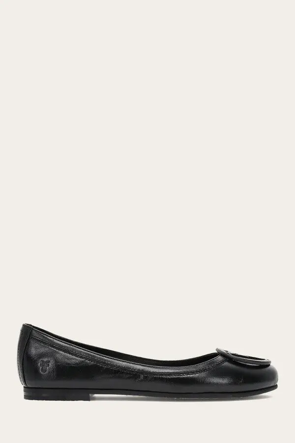 Frye Carson Logo Ballerinas - Black