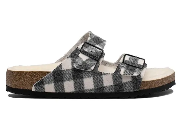 BIRKENSTOCK Arizona Rivetin Sandals - White/plaid