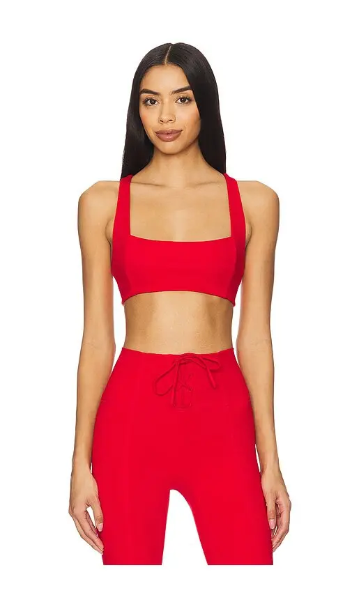 L*Space Uppercut Sports Bra In Red - Flame