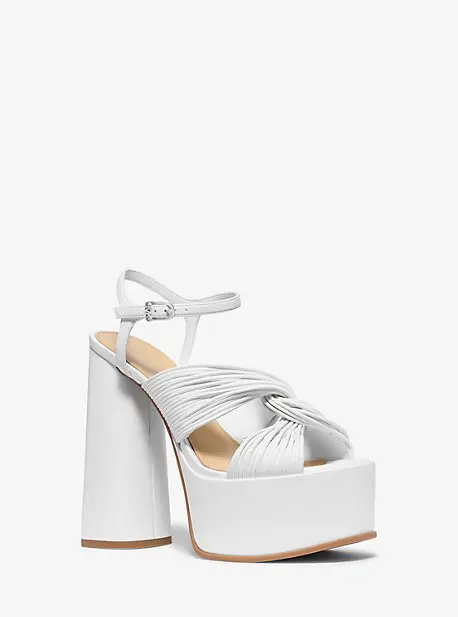 Michael Kors Alessia Platform Sandals - White