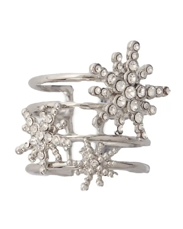 Maje Starburst Ring - Silver